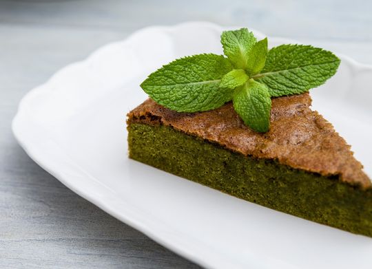 Bizcocho de té verde (Matcha kasutera)