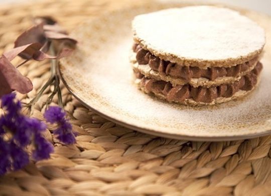 Dacquoise de frutos secos