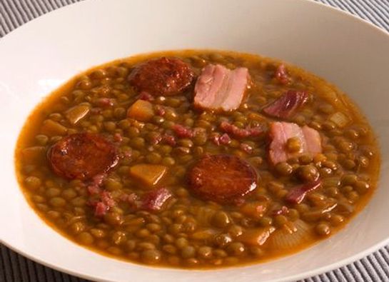 Lentejas riojana (con lentejas cocidas)